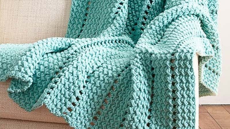 Bernat Textured Life Crochet Blanket Free Pattern - EHarrisGallery